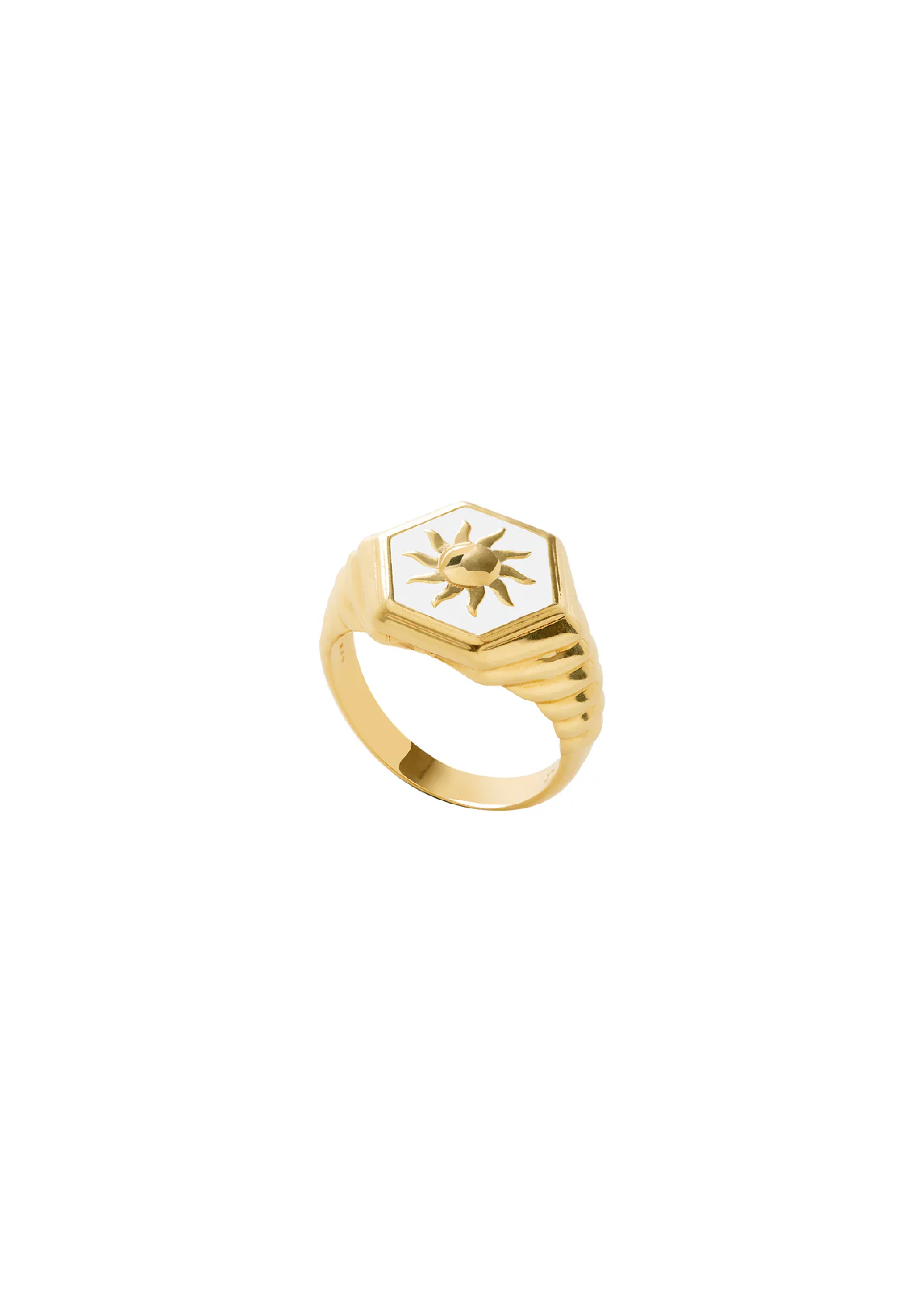 White Sunlight Ring Gold – LOT#29